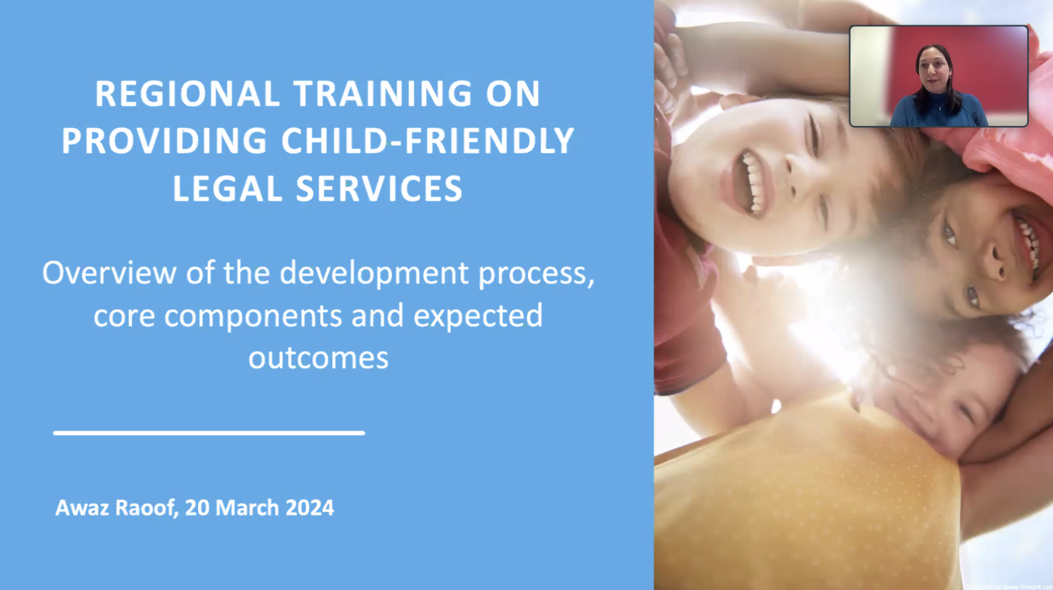 Training Launch: Training Package on Child-Friendly Legal Services - Coram