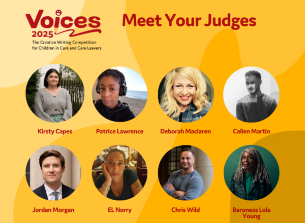 Judges announced for Voices 2025 creative writing competition for care ...